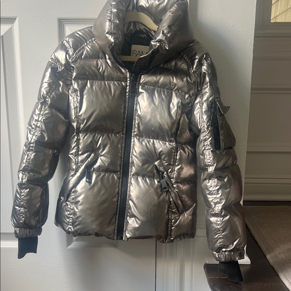 SAM. | Jackets & Coats | Sam Metallic Silver Kids Puffer Jacket | Poshmark